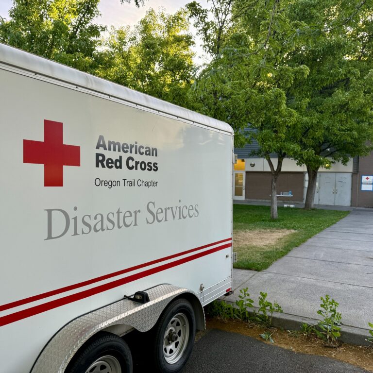 Red Cross Opens Shelter During First Big Wildfire of the Season